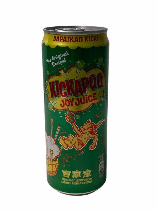KICKAPOO JOY JUICE คิกคาปู้ เครื่องดื่มนำเข้าจากมาเลเซีย..กระป๋องสี ...