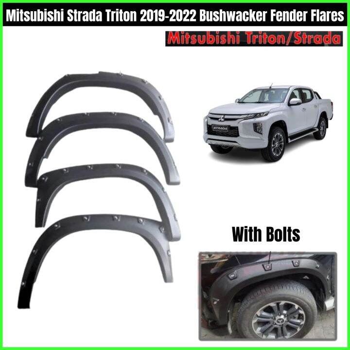 Mitsubishi Strada Triton 2019-2022 Bushwacker Fender Flares | Lazada PH