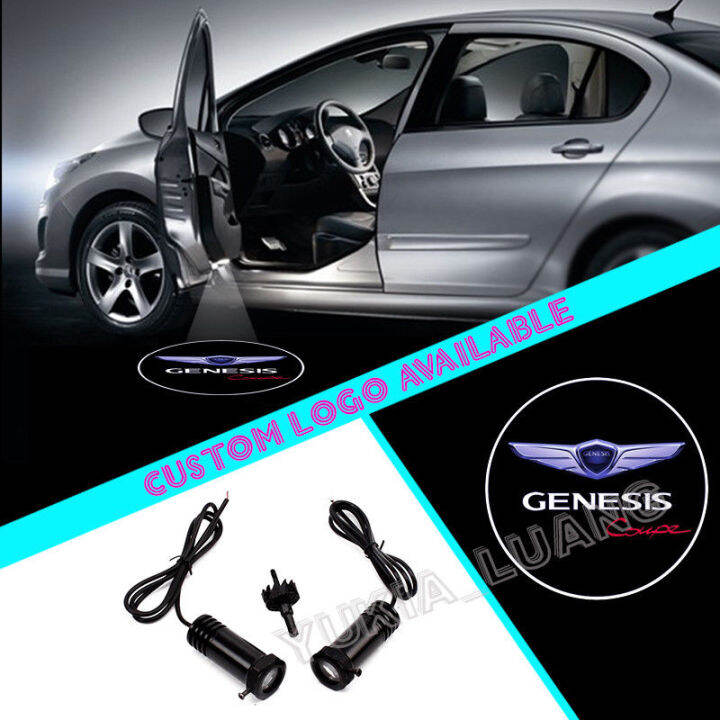 2x For Genesis Coupe Logo Car Door Courtesy Laser Projector LED Lights ...