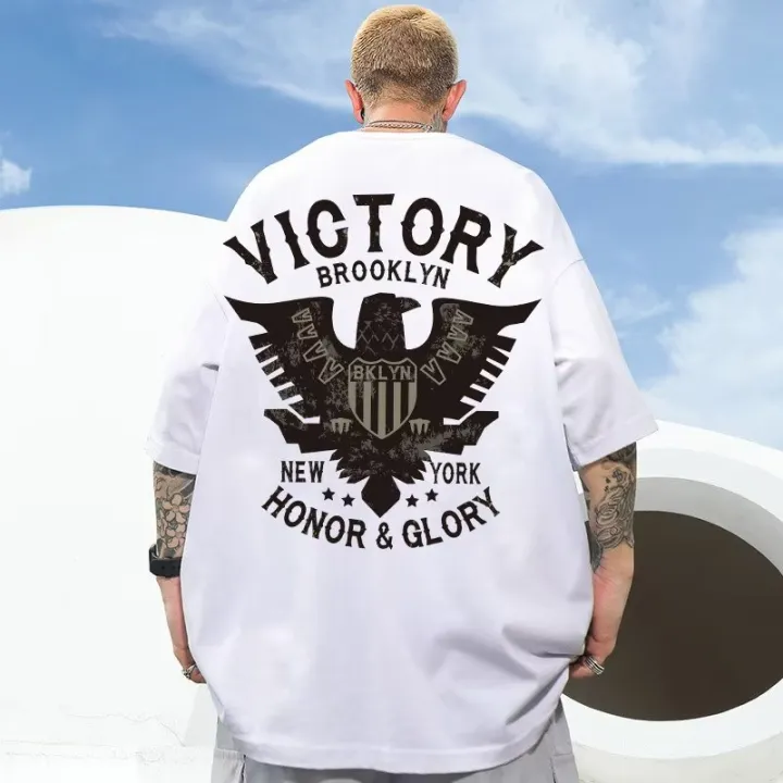 (S-8XL) 2022ฤดูร้อนผลิตภัณฑ์ใหม่ O Versize พิมพ์แขนสั้นเสื้อยืดผู้ชายประเทศน้ำหลวมผู้ชายและ ...