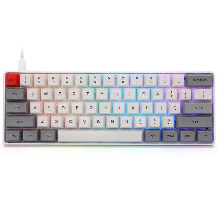 SKYLOONG SK61 Mechanical Keyboard NKRO Gateron Optical Switch 61 Keys ...
