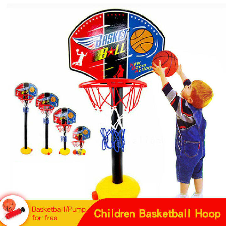 【COD】Children Basketball Hoop Stand Adjustable Height Mini Outdoor ...