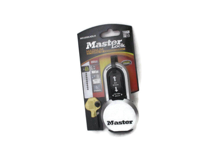 Master Lock Magnum Level 10 padlock M930XKADLH max pick resistance Best ...