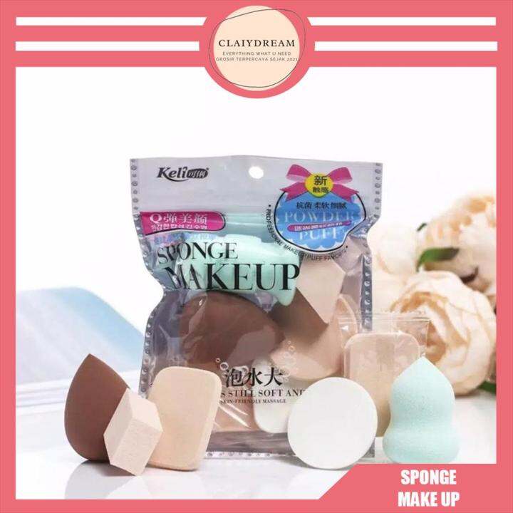 CLAIYDREAM Spons MakeUP SET / Spon Make UP 6 in 1 | Lazada Indonesia