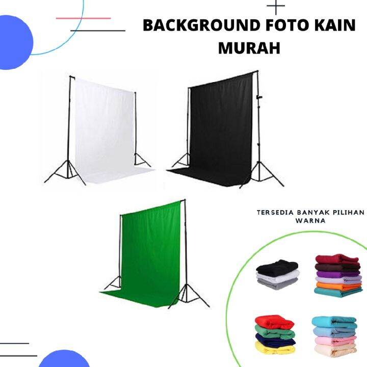 ukuran 2 x 1.6 meter - green screen greenscreen youtuber backdrop video ...