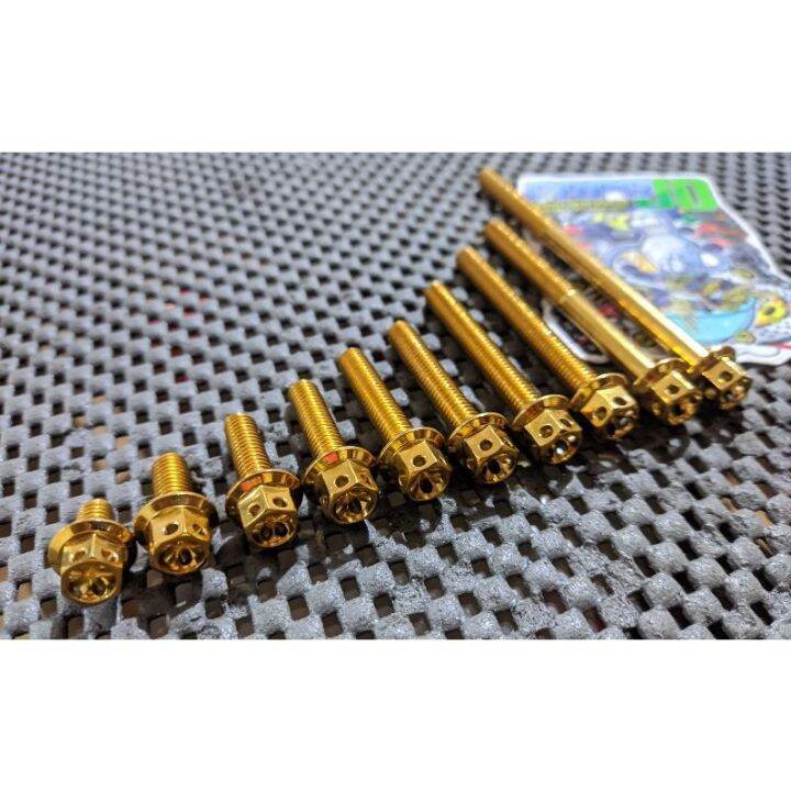 HENG BOLT GOLD FLOWER TYPE FINE THREAD M6 (6x10 TO 6x90MM) (SOLD PER ... HENG BOLT GOLD FLOWER TYPE FINE THREAD M6 (6x10 TO 6x90MM) (SOLD PER ...