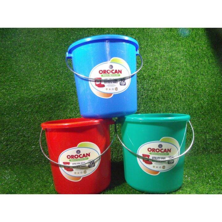 10 Liters Orocan Pail with handle or timba | Lazada PH