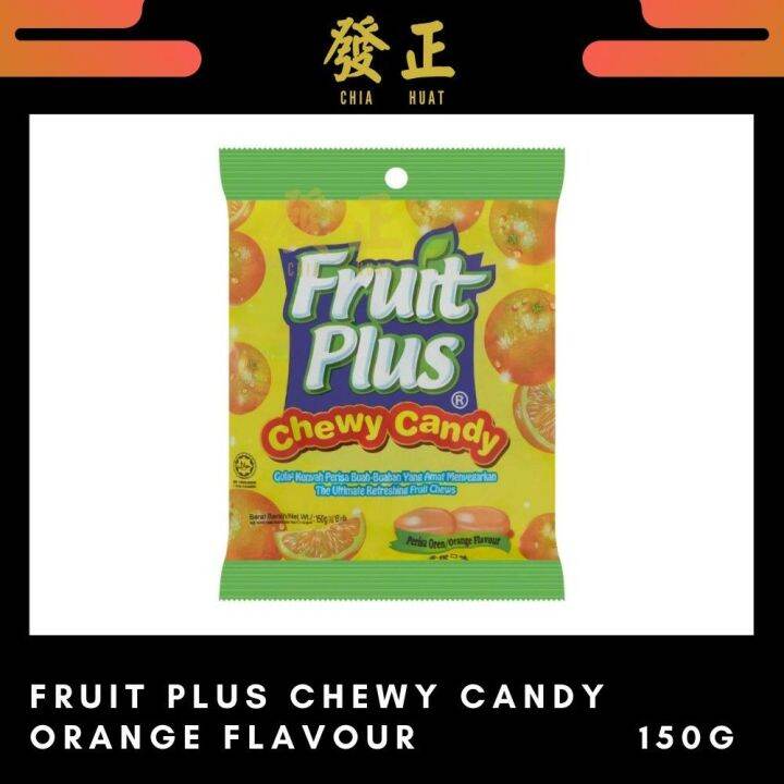 Fruit Plus Chewy Candy Orange Flavour 150g | Lazada