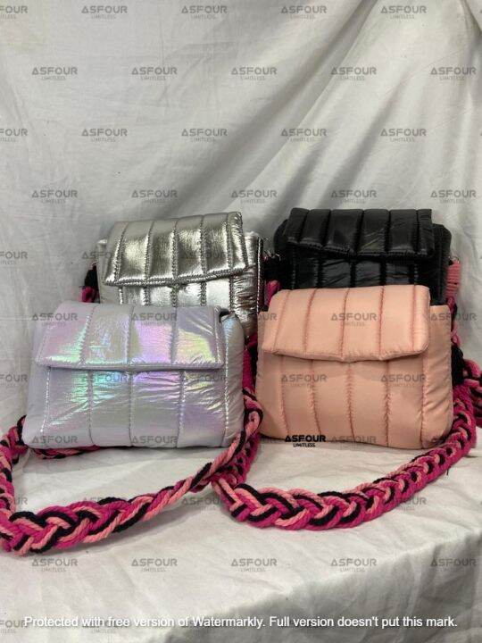 Asfour - Keyra Puffy Tas Wanita Puffy Tas Wanita Gelembung Puffer Tas ...