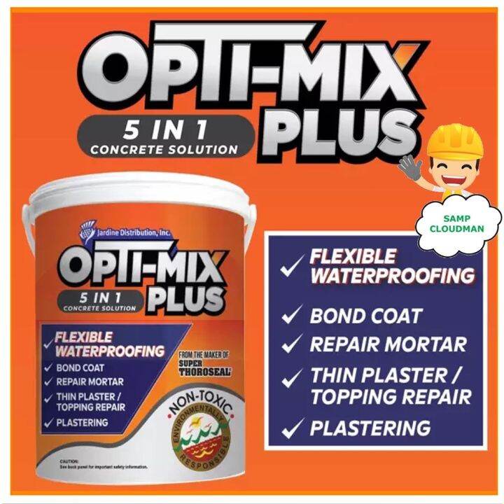 Opti-Mix Plus Flexible Waterproofing 5 in 1 Concrete Solution from ...