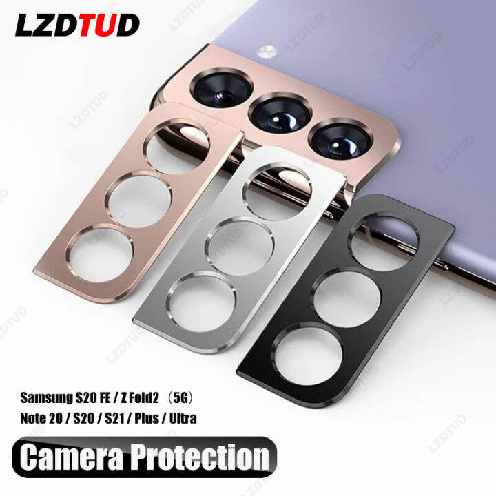 สำหรับ Samsung Galaxy S21 S20 Ultra Plus FE S20FE S21FE ป้องกันเลนส์กล้องโลหะแหวนอลูมิเนียม ...