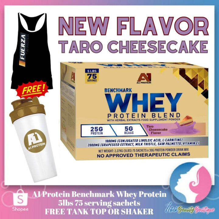 NEW TARO CHEESECAKE A1 Protein Benchmark Whey Protein 5lbs 75 serving ...