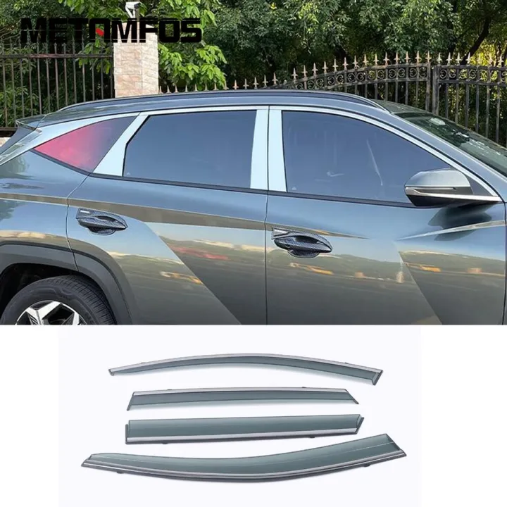 For Hyundai Tucson 2021 2022 Window Visor Wind Deflector Vent Sun Guard ...