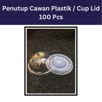 Plastic Cup Lid / Penutup Cawan Plastik 100 pcs | Lazada
