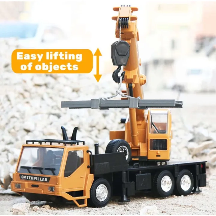 Remote control excavator muck truck mixer crane toy 1:24 simulation ...