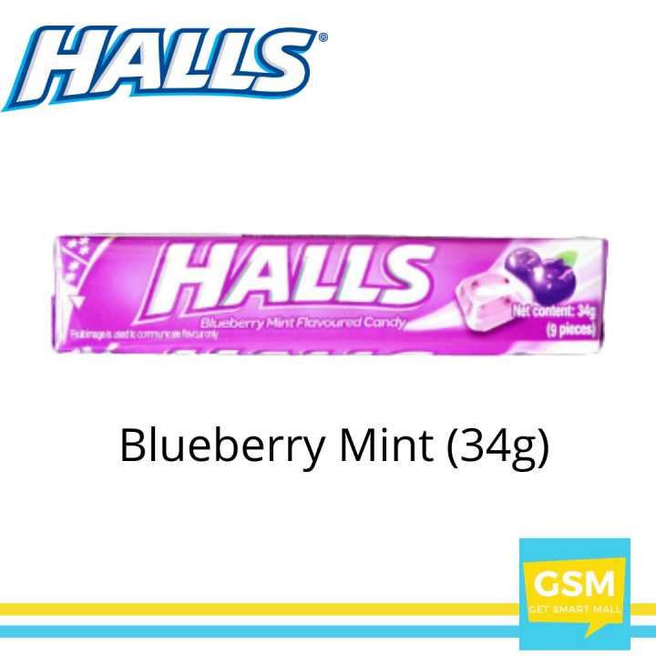 Halls Stick Candy - Blueberry Mint (34g) | Lazada