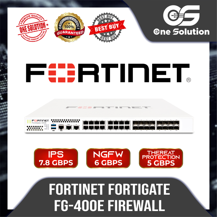 Fortinet FortiGate FG-400E Firewall - 2 Mgmt Port, 2 HA Port, 16 RJ45 ...