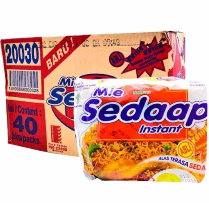 Mi Sedap goreng Dan Indomi goreng/1 Karton Mi Isi 40 Pcs/Mi goreng ...