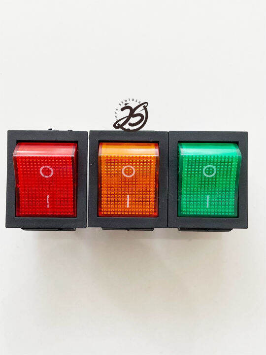 POWER SWITCH 4 PIN DAN LAMPU MURAH SWITCH ROCKER 4 KAKI SAKLAR KOTAK ON ...