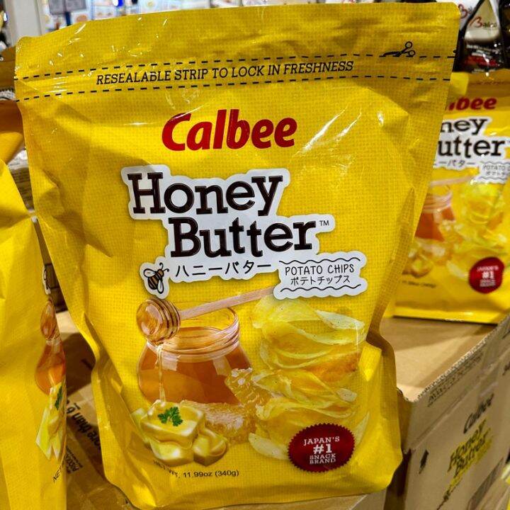 PACK OF 6 - Calbee Honey Butter Potato Chips 22g Japanese snack food ...