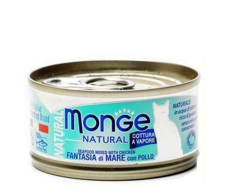 MONGE SEAFOOD MIXED WITH CHICKEN 80G N (24 in a Pack) | Lazada