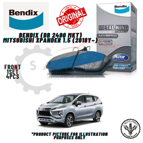 MITSUBISHI XPANDER 1.5 (2018Y~) FRONT BENDIX METAL KING TITANIUM BRAKE ...