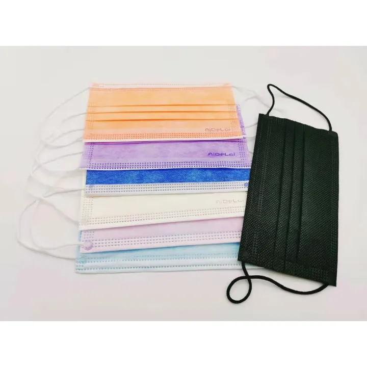 Disposable 3-layer mask black mask, color mask | Lazada PH