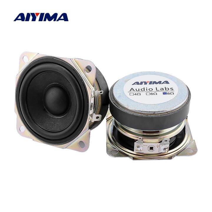 2022 ☾ AIYIMA 2Pcs 2.5 Inch Audio Full Range Mini Speaker Unit 8 Ohm 10W DIY Sound Music Speaker ...