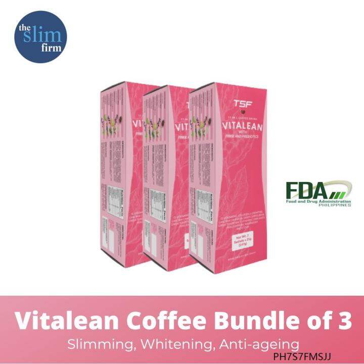 TSF Vitalean Coffee (3 boxes 21 total sachets) | Lazada PH
