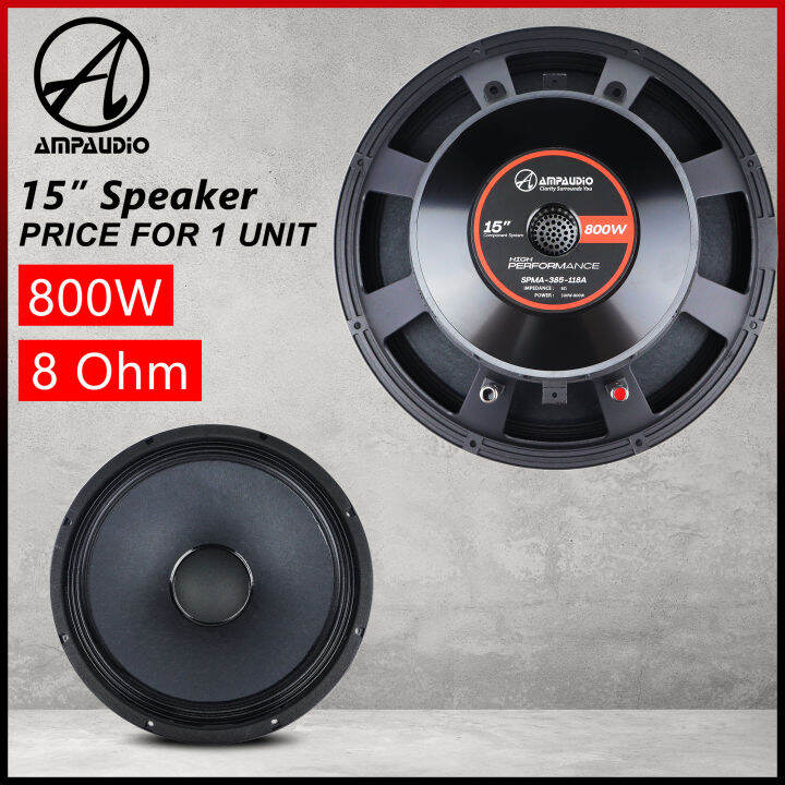 AmpAudio 15inch speaker unit 800 watts replacement KTV bar indoor and outdoor speakers | Lazada