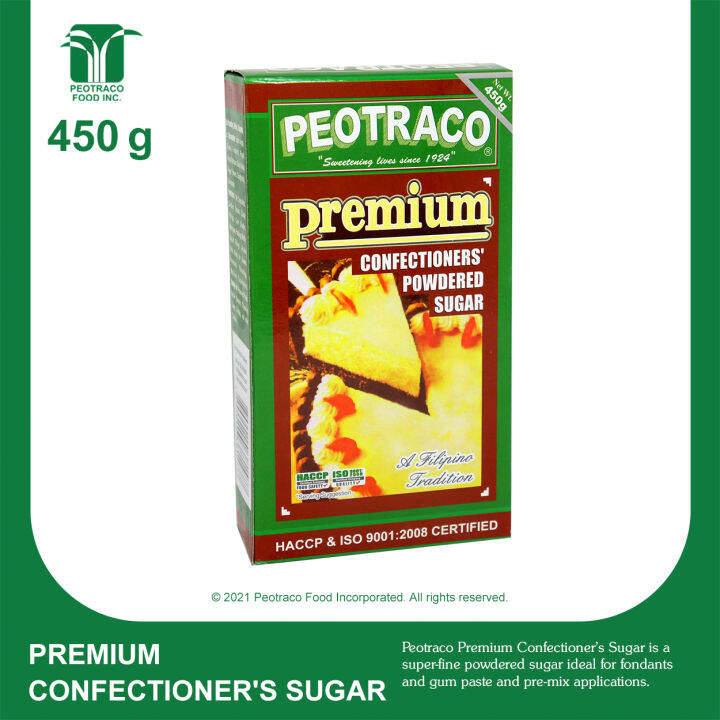 Peotraco Premium Confectioner's Sugar (450g) | Lazada PH