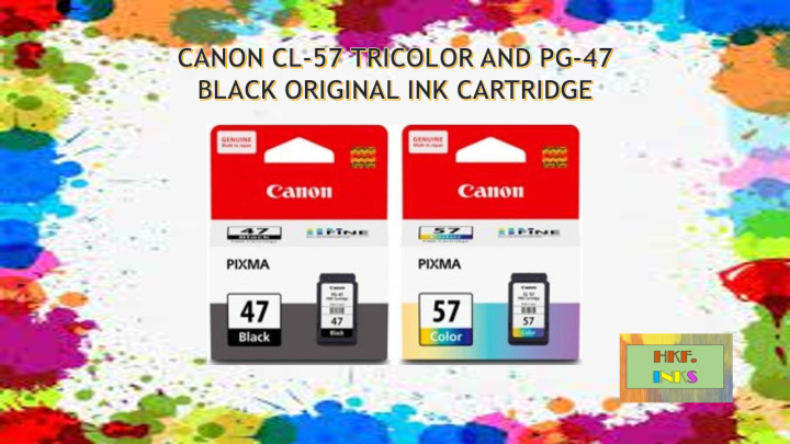 CANON CL-57 TRICOLOR AND PG-47 BLACK ORIGINAL INK CARTRIDGE | Lazada PH