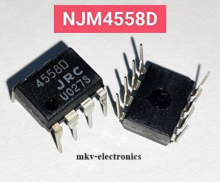 (2ตัว) 4558D , NJM4558D , 4558 , JRC , DIP-8 , Dual Op-Amp. | Lazada.co.th