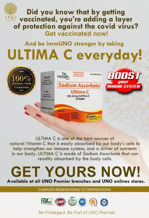 ULTIMA C 30 Capsules, PamPataba na Vitamins, ORIGINAL Multivitamins, 562.43mg, Sodium Ascorbate ...
