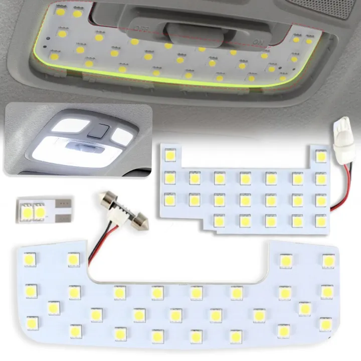 White Led Car Dome Roof Interior Light Accessories Reading Cabin Map ...