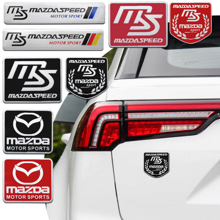 3D Car Styling Badge Logo Aluminum Sticker Decal Decoration For Mazda ...