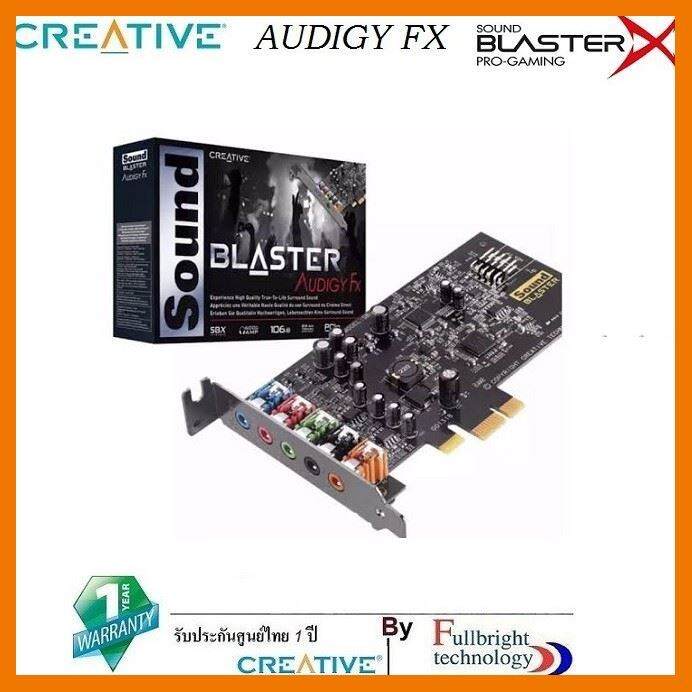 สินค้าขายดี!!! CREATIVE INTERNAL SOUND BLASTER AUDIGY FX 5.1 PCIe Sound ...