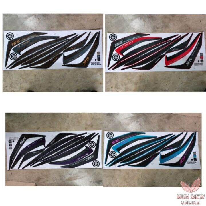 Stiker Sticker Body Stripe Cover Set (22) Yamaha Lc135v8 Lc135fi Lc135 FI Lc135 V8 FI Special ...