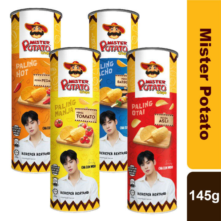 MISTER POTATO (Original/BBQ/Hot & Spicy/ Tomato/Sweet Potato) 145g | Lazada