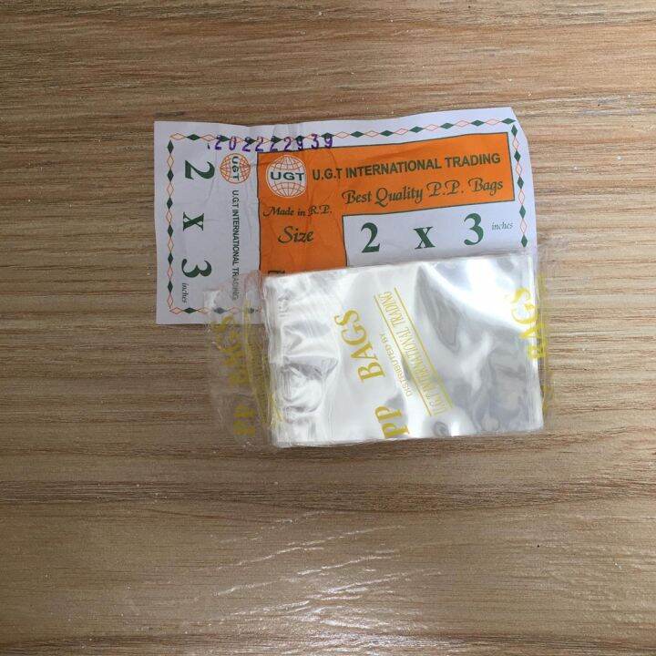 2x3, 3x4 inches PP clear bag size for packing of small items 100pcs ...