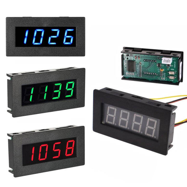 Car Tachometer 4 Digital LED 5-9999RPM Measuring Gauge Frequency ...