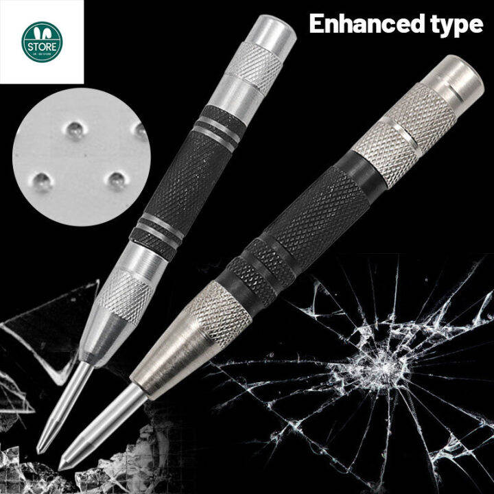 Automatic Center Punch Spring Loaded Locator Woodworking Metal Drill ...