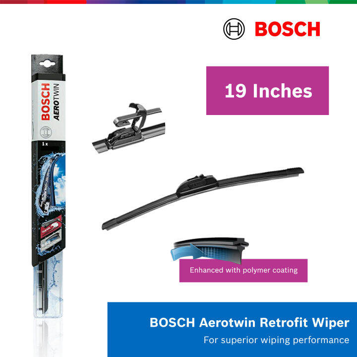 Bosch Aerotwin Retrofit (single pack) U Hook Wiper BBA475 | Lazada
