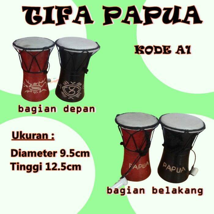 Tifa Papua Hiasan Alat Musik Gendang Drum Tradisional Bisa COD | Lazada ...
