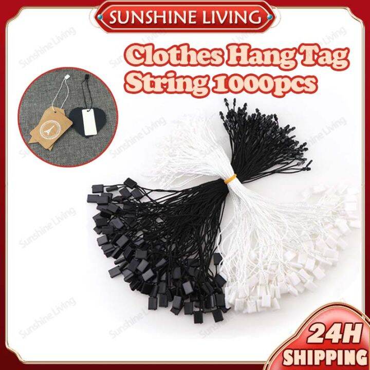 1000Pcs Clothes Hang String Tag Fasteners Nylon Snap Lock Pin Loop ...