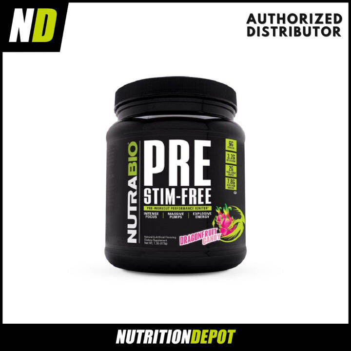 Nutrabio – PRE-STIM-FREE Workout Performance Igniter 20 Servings ...
