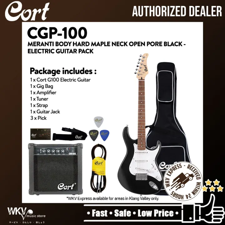 Cort CGP-100 G100 Electric Guitar Premium Package for Beginner Student ...