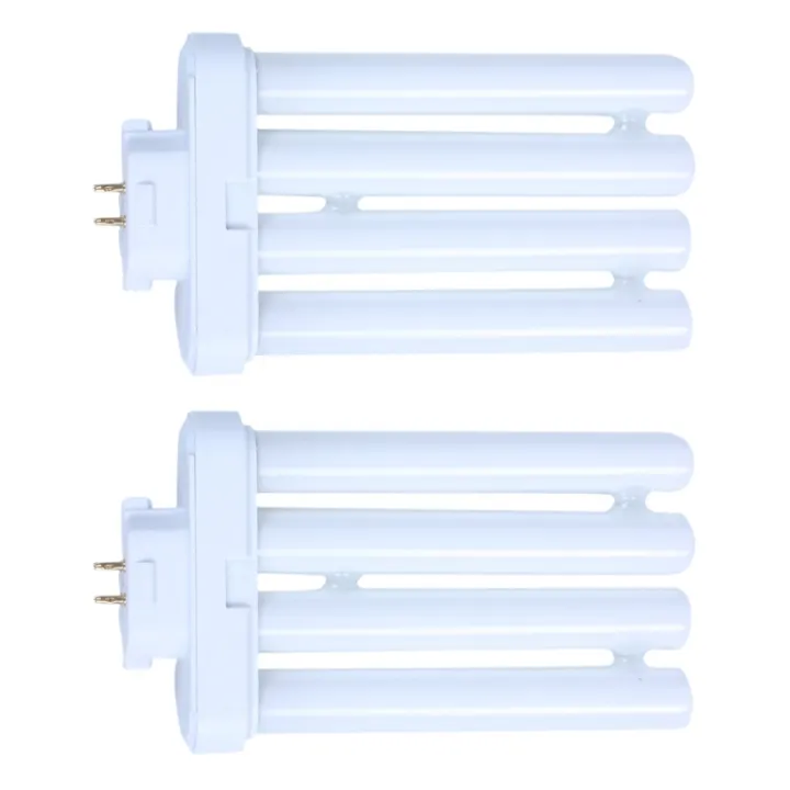 2X 220V 27W 4 Pin Rows 6500K Double-H Quad Tube Compact Fluorescent ...