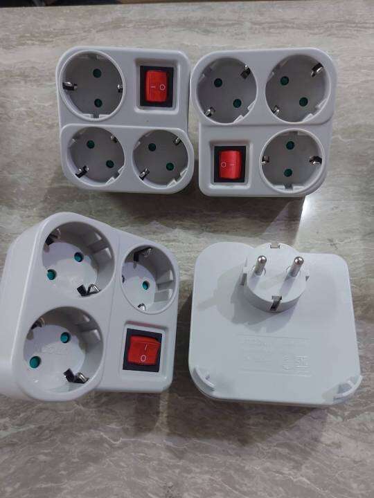 Stopkontak Arde 3 Soket + Saklar UTICON S 348 SW/ 3 in 1 Switched Multi ...