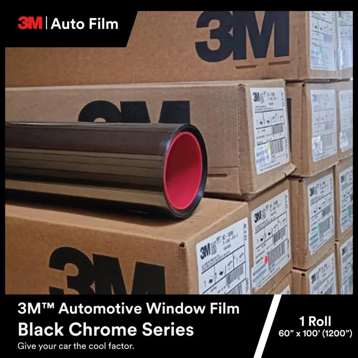 3M AUTOMOTIVE WINDOW FILM BLACK CHROME SERIES 1 ROLL 60"X100" (1200 ...